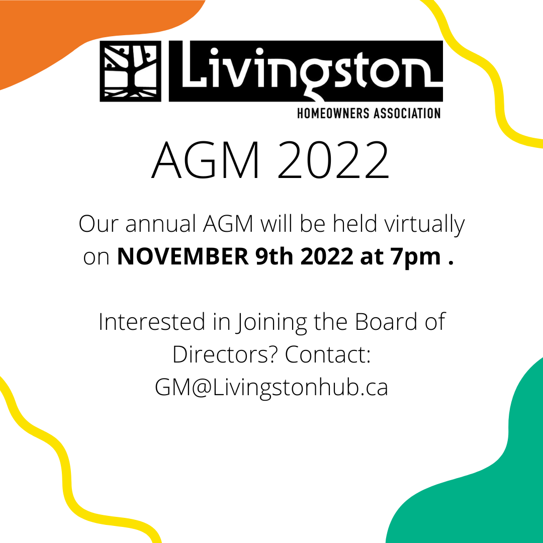 Livingston AGM - Livingston Homeowners Association