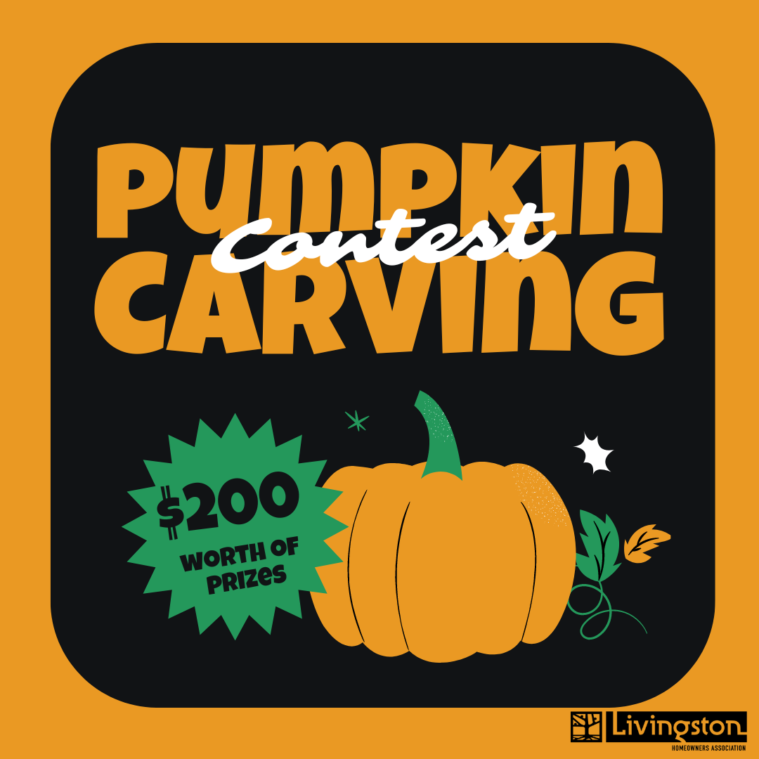 Pumpkin Carving Contest (Drop-off) - Livingston Homeowners Association